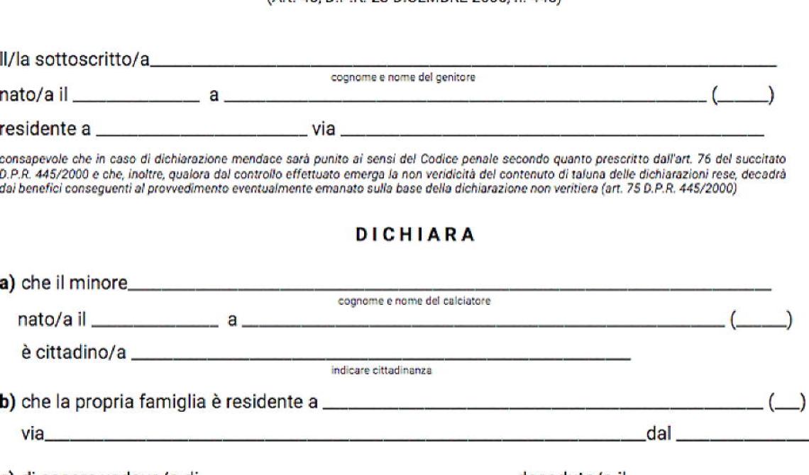 Certificati anagrafici, la Lega Dilettanti sconfessata dalla Figc ...