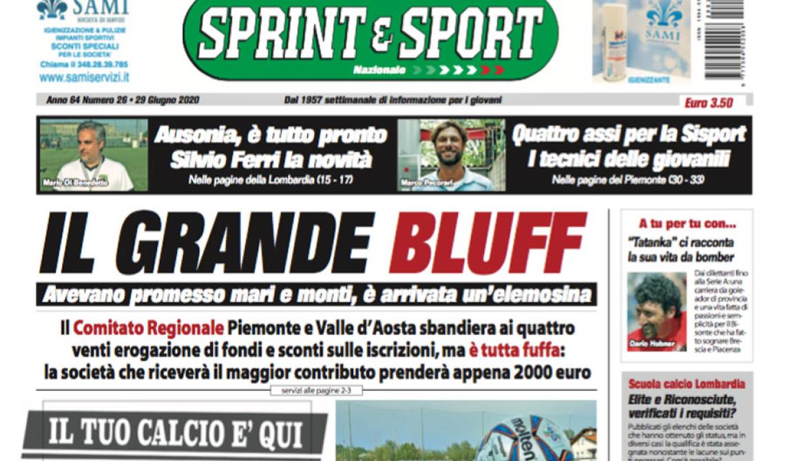 SprinteSport in edicola: 40 pagine da leggere su Piemonte, Lombardia ...